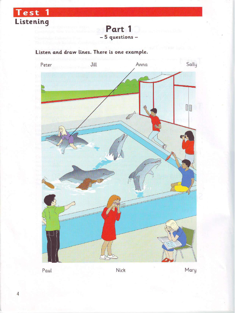 YLE Movers 6. Test 1 | PDF