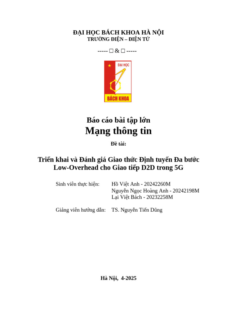 BTL - M NG Thông Tin | PDF