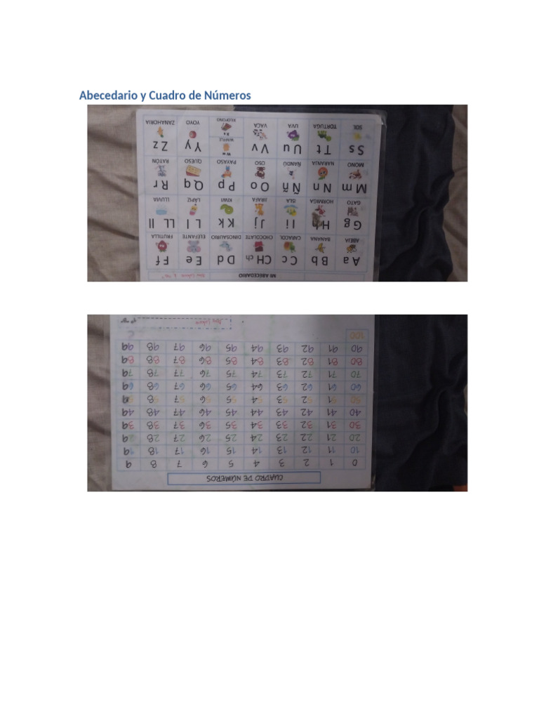Abecedario y Numeros | PDF