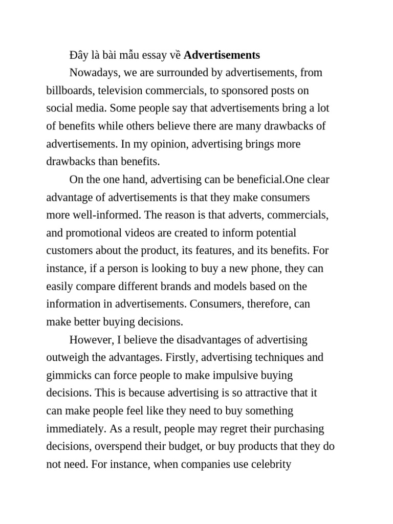 Essay Advertisements - Studying Abroad | PDF | International Student | Advertising