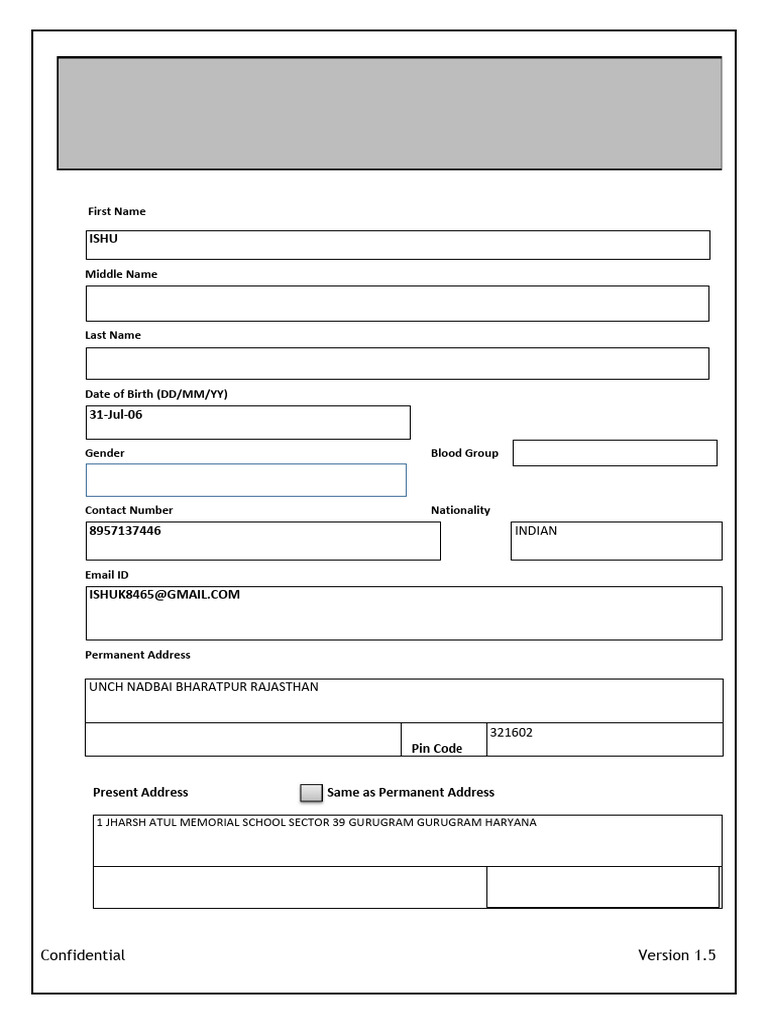ISHU-Personal Forms Encrypted | PDF | Conflict Of Interest | Employment