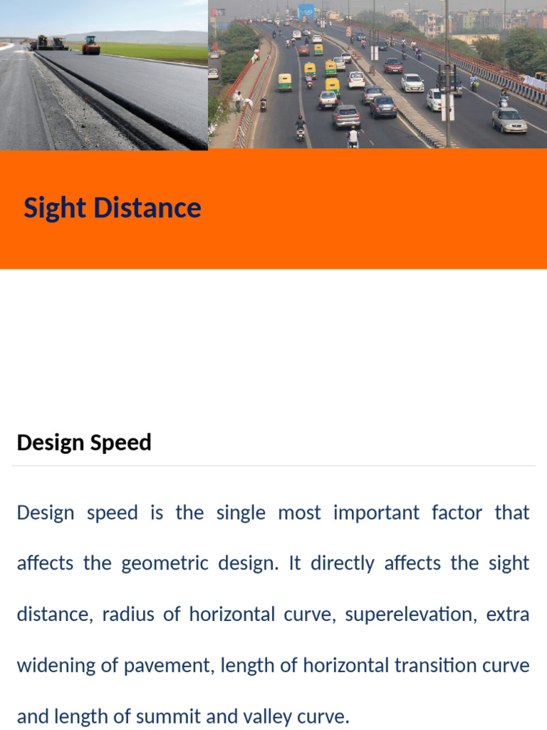 Sight Distances Final | PDF | Perception | Friction