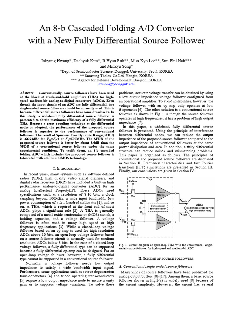 13 - An 8-b Cascaded Folding AD Converter With A New Fully Differential ...