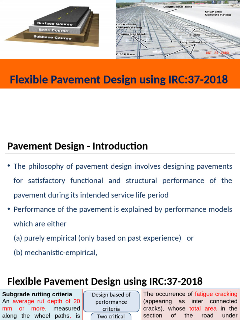 Flexible Pavement Design with IRC:37-2018 | PDF | Road Surface ...