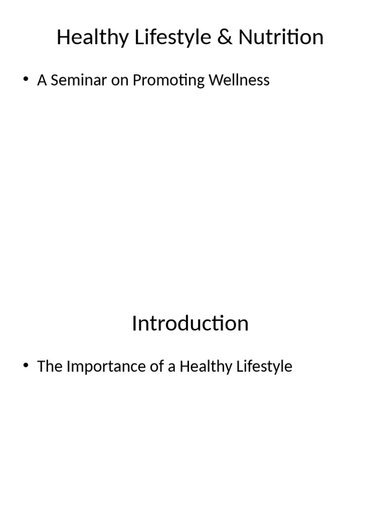 Healthy - Lifestyle - Presentation Website. | PDF