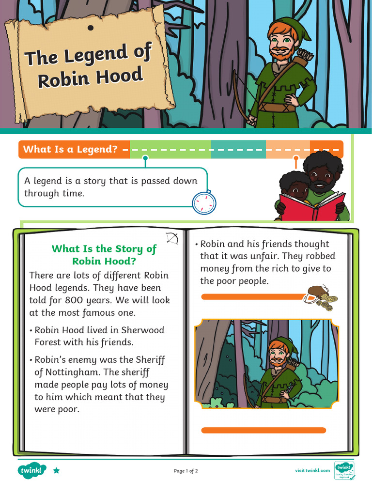 T e 1656406334 Ks1 The Legend of Robin Hood Differentiated Reading ...