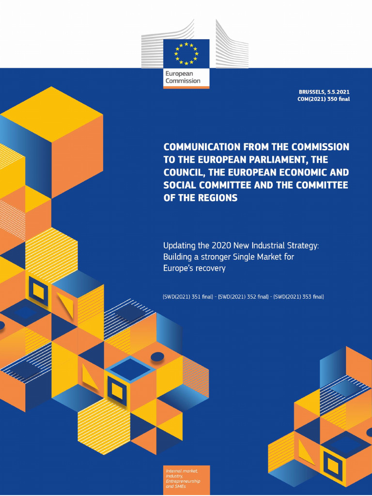 Communication Industrial Strategy Update 2020 en | PDF | European Union ...