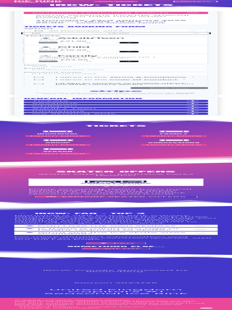 Tickets - Ice Rink Canary Wharf | PDF | Faq