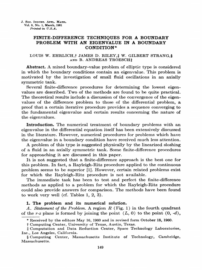 1961-Finite-Difference Techniques For A Boundary Problem With An Eigenvalue in A Boundary ...