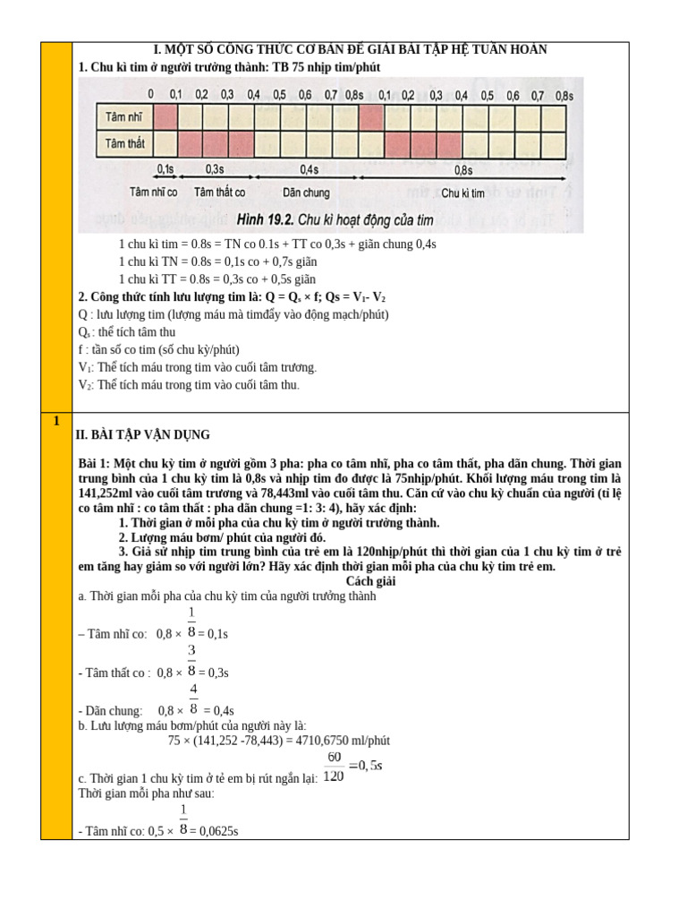 Bai Tap Chu Ki Tim2 | PDF