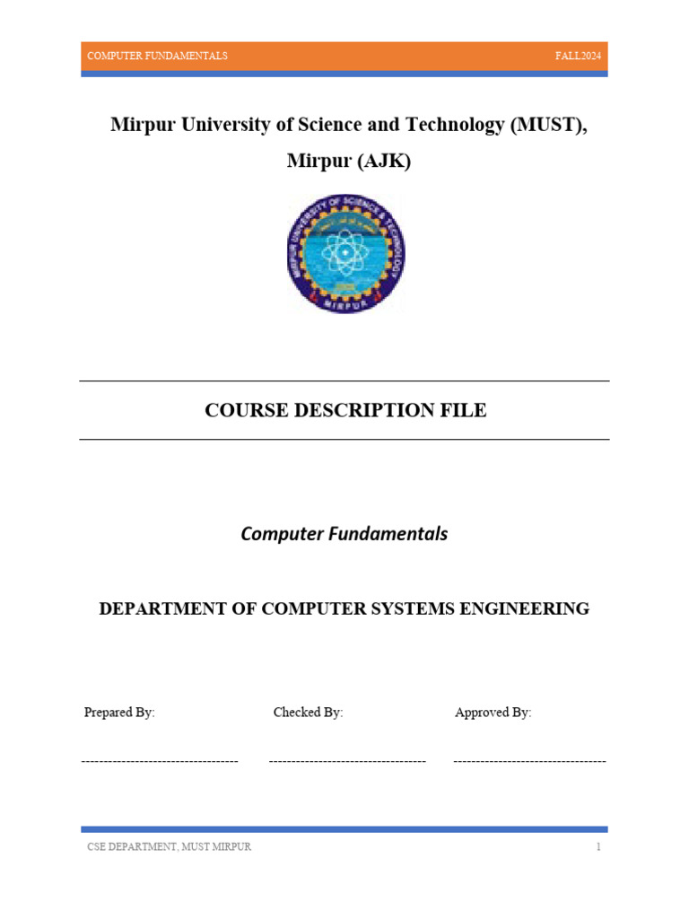 1 Computer Fundamentals CDF v5 | PDF | Microsoft Excel | Microsoft Word