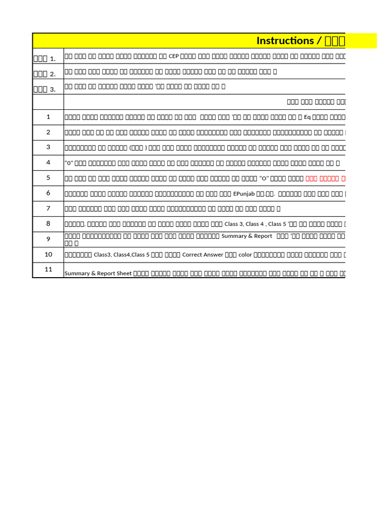Cep Data Analysis Sheet 3 To 5 (School Level) | PDF
