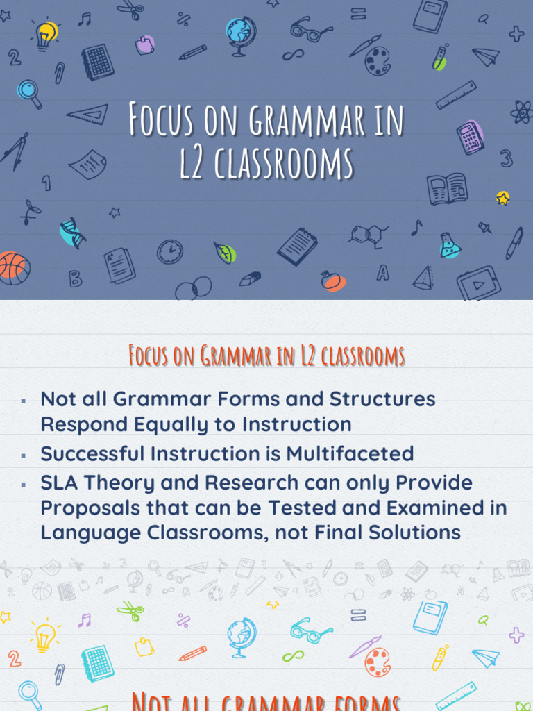 Focus On Grammar in ESL Classroom | PDF | Second Language Acquisition ...