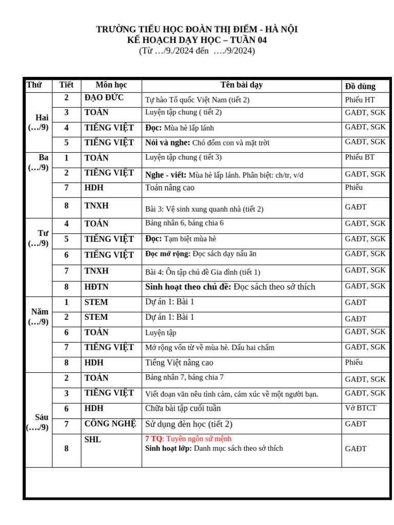 04. Tuần 4 LBG | PDF