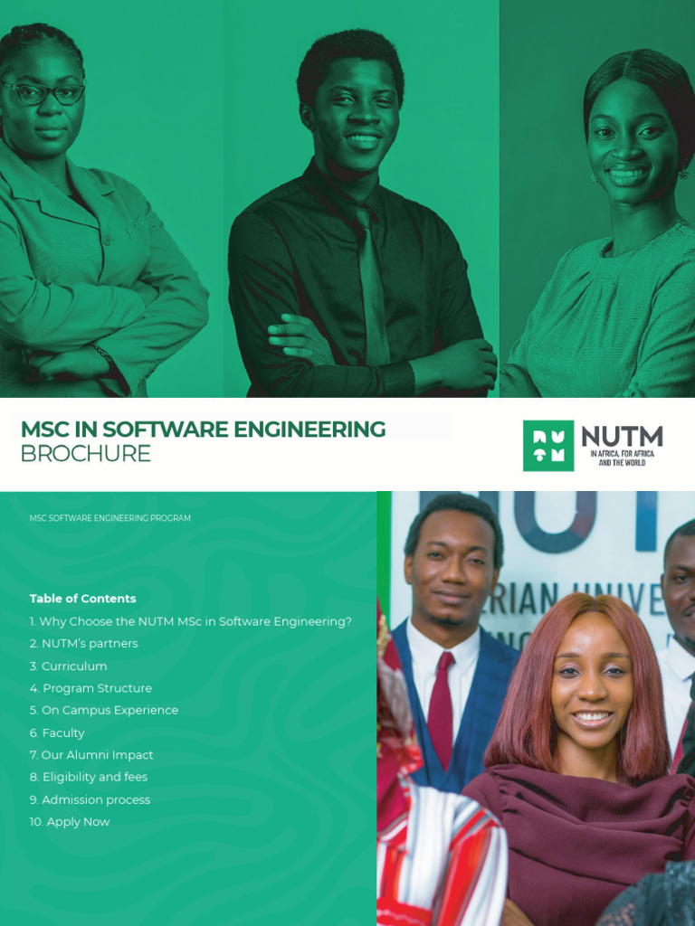 MSC Software Engineering Program Brochure | PDF | Academic Term | Computing