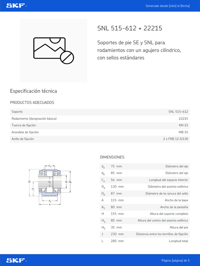 Caja Pri + Sec SNL 515-612 + 22215 - 20210927 | PDF | Tornillo | Red mundial