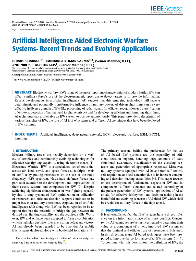 AI-Enhanced Electronic Warfare Systems | PDF | Electronic Warfare ...