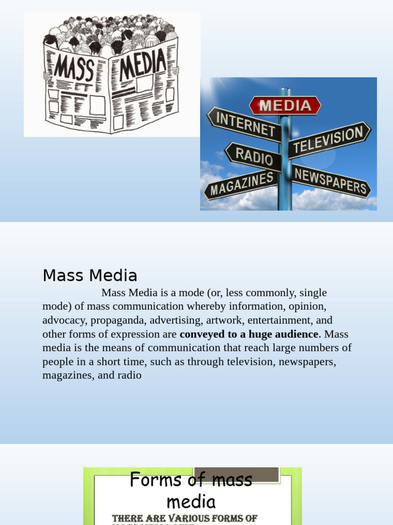 Overview of Mass Media Definitions | PDF