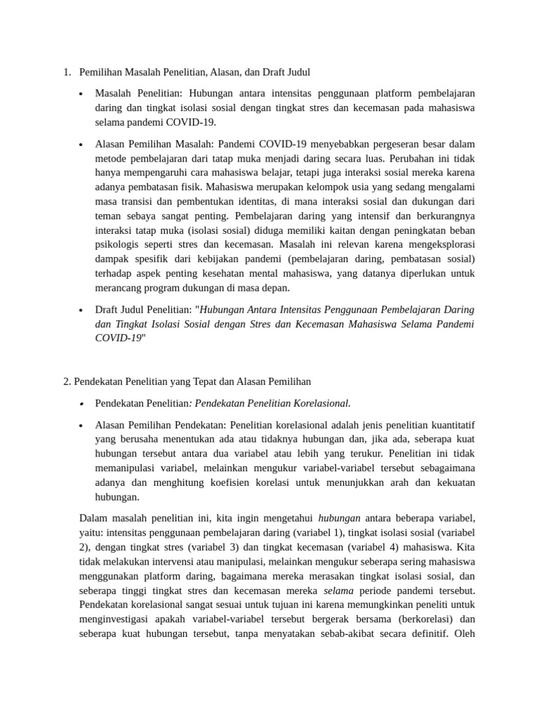 Tugas 1 - Metode Penelitian Sosial | PDF