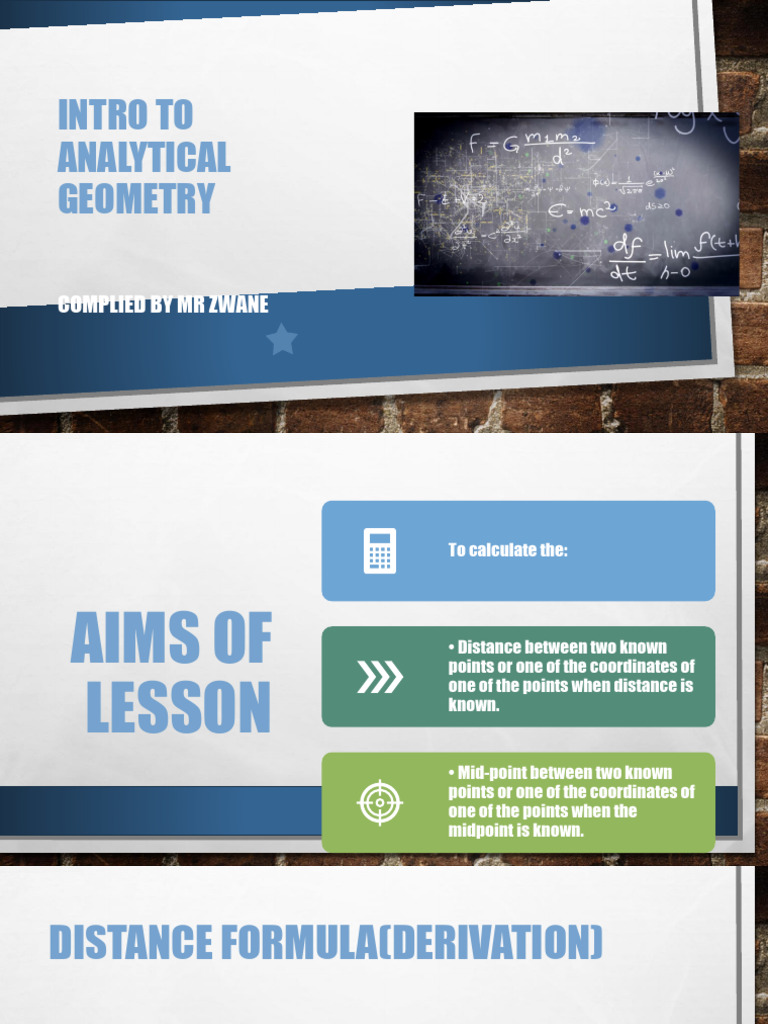 Intro To Analytical Geometry | PDF