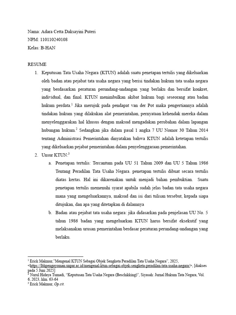 TUGAS HAN Keputusan TUN | PDF