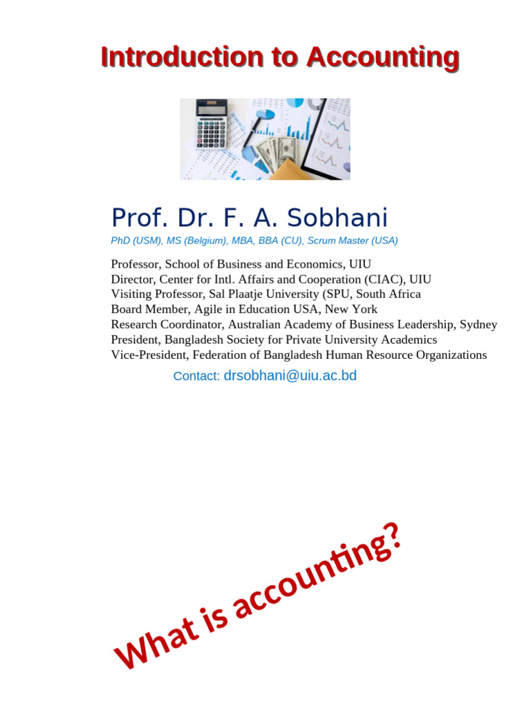 Introduction To Accounting | PDF | Financial Accounting | Accounting