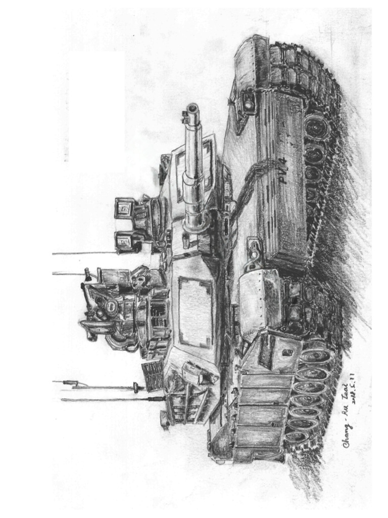 M1A2 SEPv3 Abrams MBT Hand Drawn | PDF
