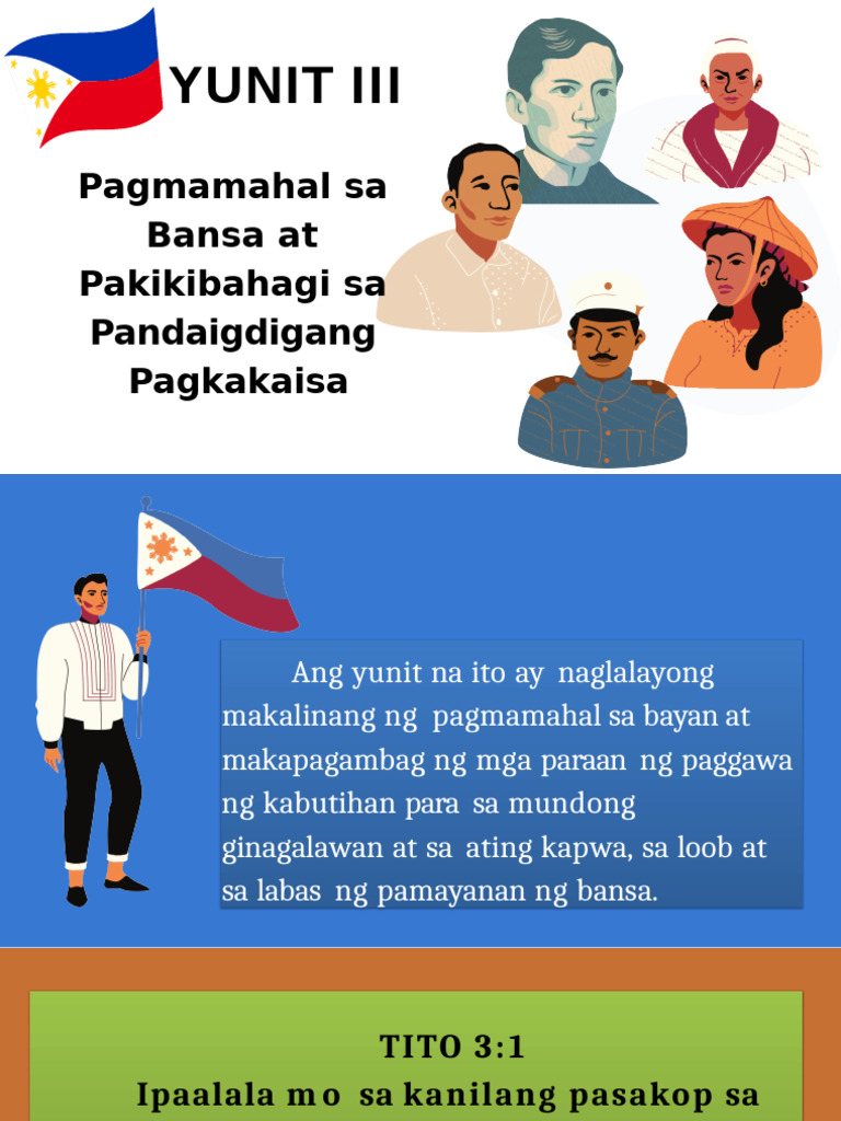 001 - Aralin 14 - Paglinang NG Pagmamahal Sa Bansa | PDF