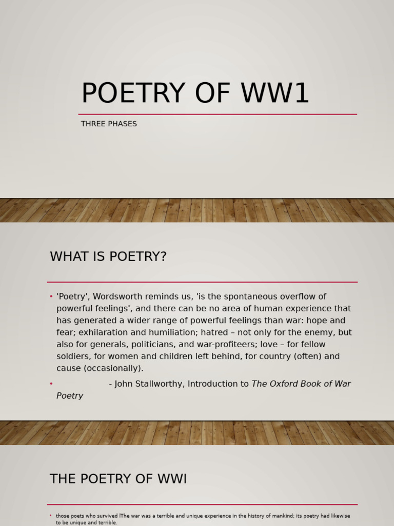 POETRY of WW1 Binyon and Brooke | PDF | Poetry