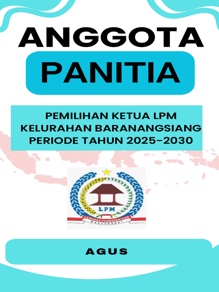Merah Dan Putih Minimalis Modern Panitia Lomba 17 Agustus Kemerdekaan ...