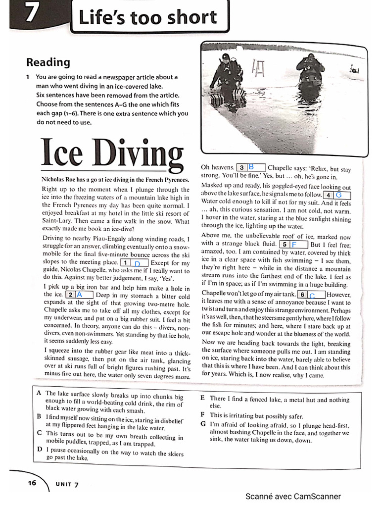 Unit 7 - Exercise Book1 | PDF