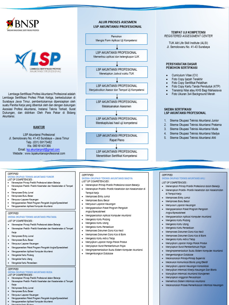 Brosur LSP Akuntansi Profesional | PDF