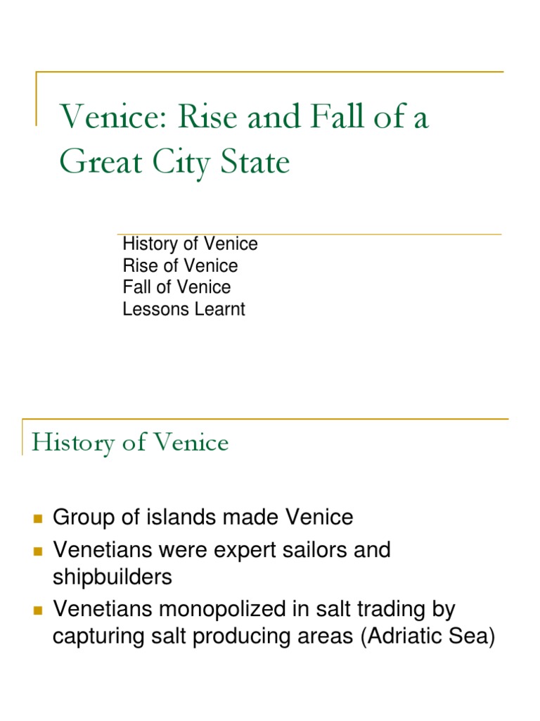 Rise and Fall of Venice | PDF | Venice | Ottoman Empire