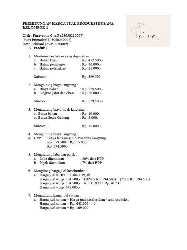 Perhitungan Pbi | PDF