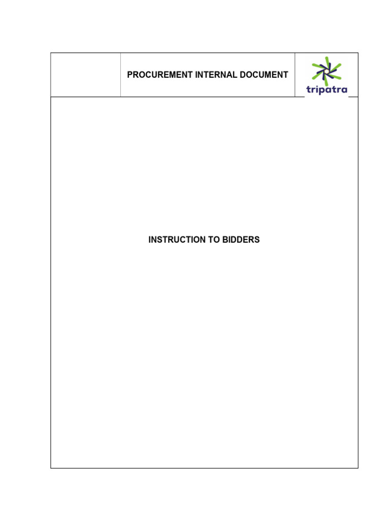 Corporate Procurement Itb | PDF | Procurement | Business