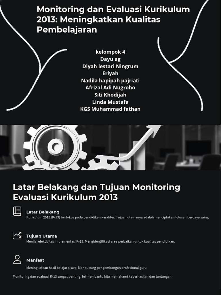 Ppt Kel4 Monitoring Dan Evaluasi K-13 | PDF