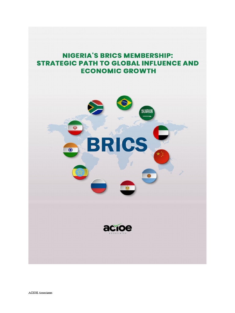 Nigerias BRICS Membership Updated-Version | PDF | Bric | Nigeria