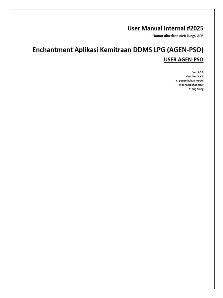 Panduan Penggunaan DDMS LPG Agen-PSO | PDF