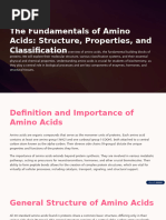 Amino Acids Classification Chart | PDF