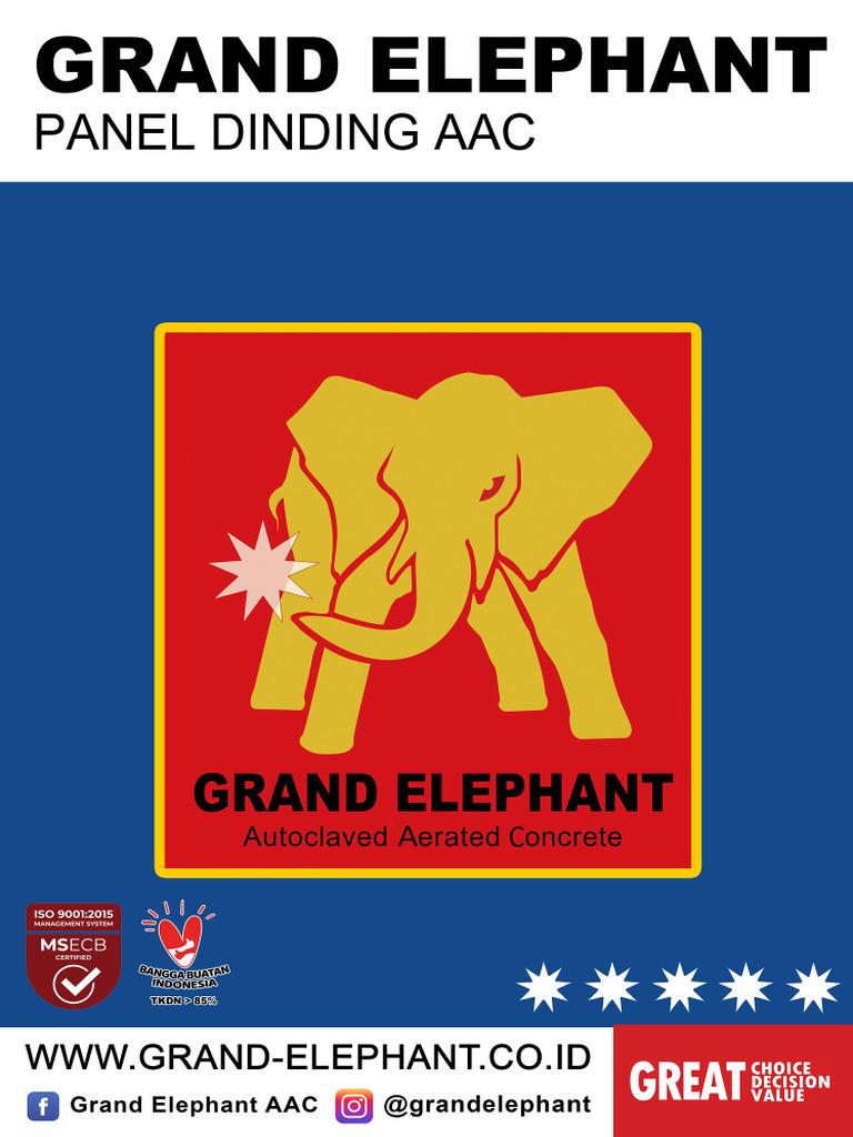 Brosur Panel Dinding Grand Elephant 010923 | PDF