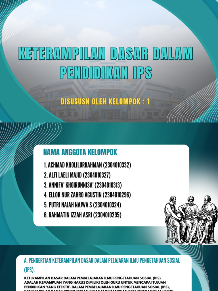 Keterampilan Dasar dalam Pembelajaran IPS | PDF