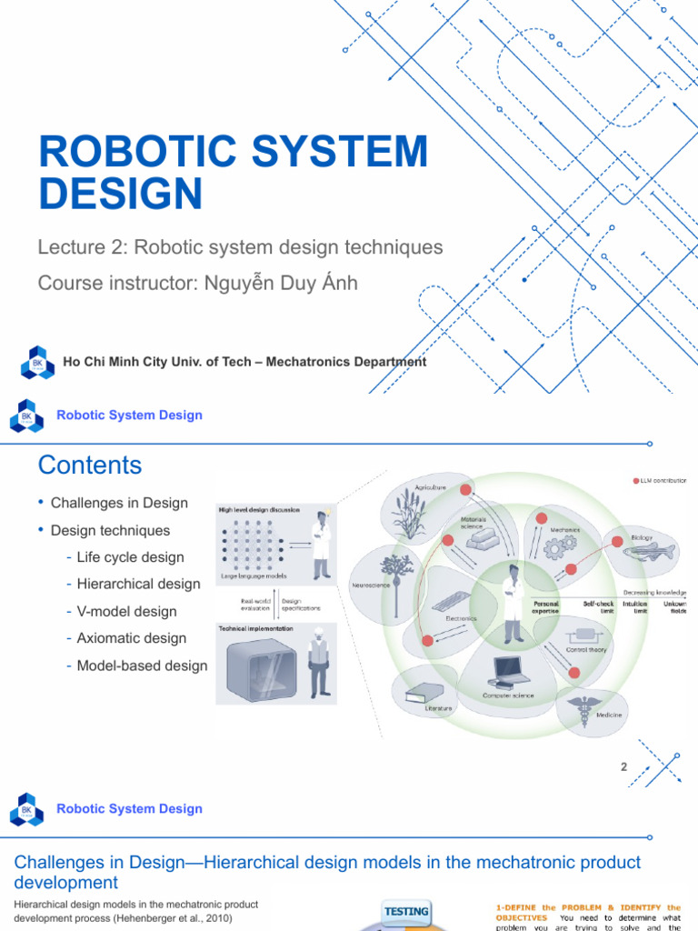 Lecture 2 - Robotic System Design Techniques | PDF | Life Cycle ...