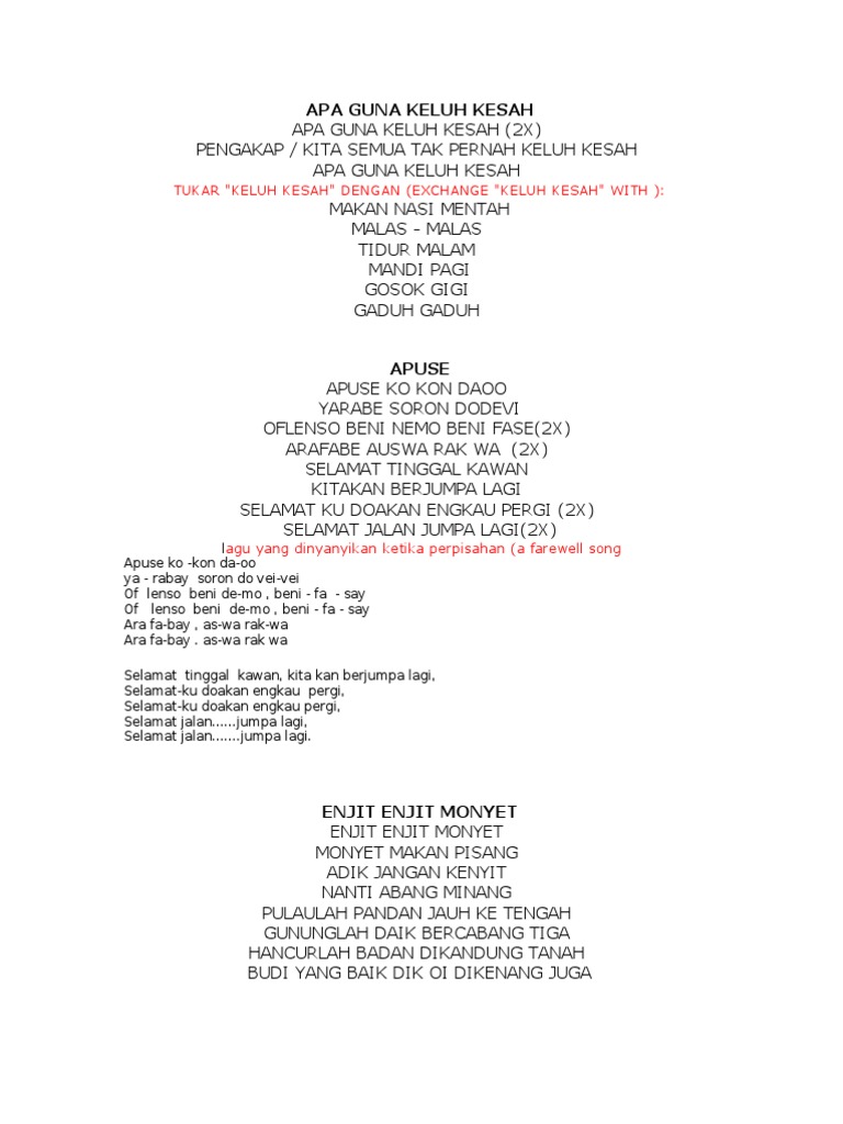 Koleksi Lagu2 Pengakap | PDF