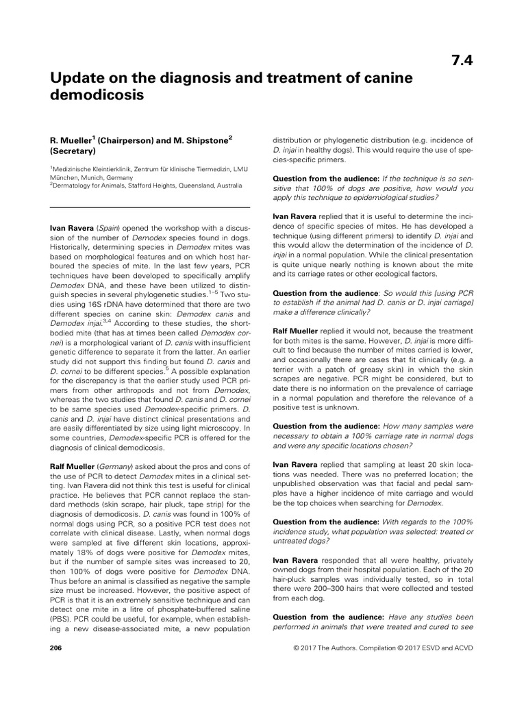 Advances in Veterinary Dermatology - 2017 - Torres - Update On The ...