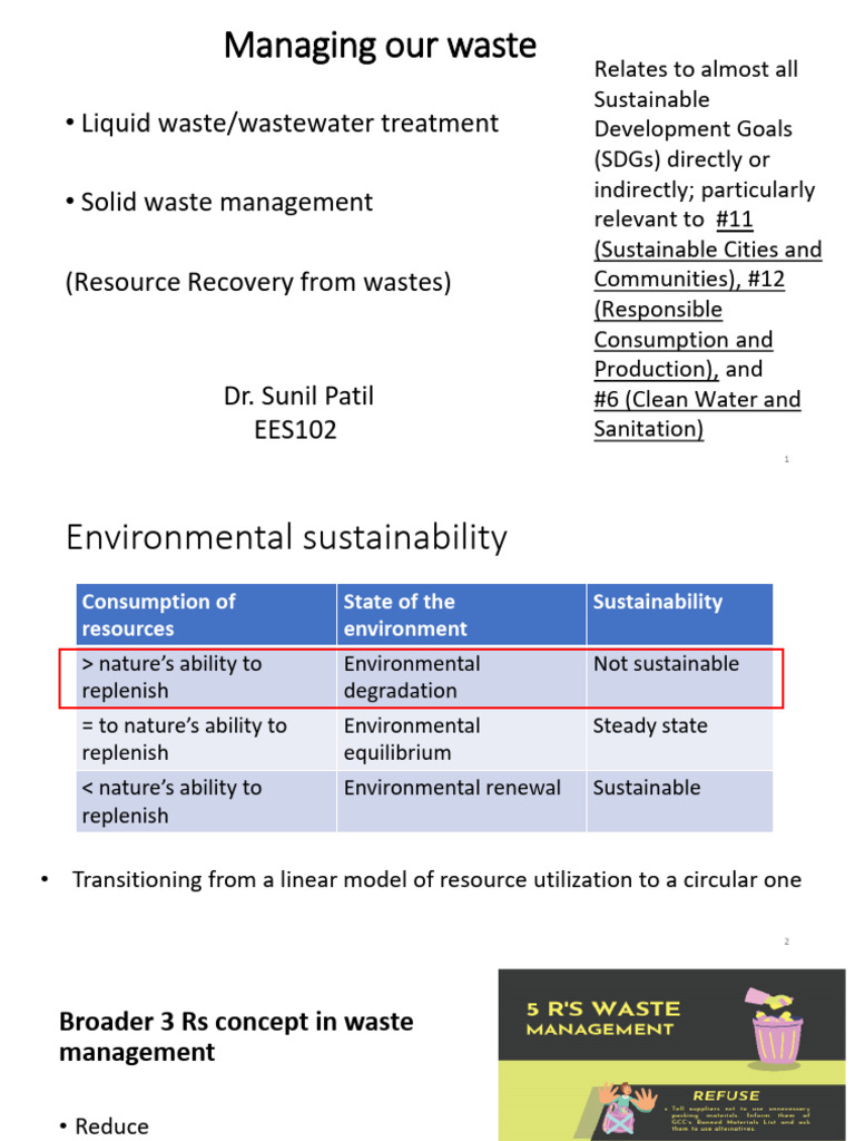 IDC208PatilSinha - Managing Our Waste | PDF | Waste | Landfill