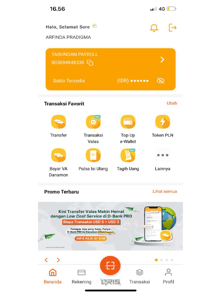 Rekening Danamon | PDF