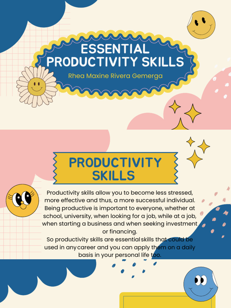 Essential Productivity Skills | PDF | Word Processor | Citation