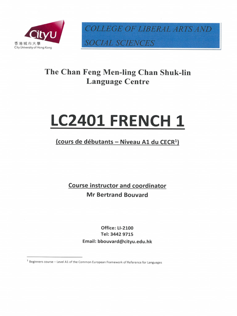 French 1 - Studentbook (Part 2) - French Sounds + Lessons 1 To 9 ...
