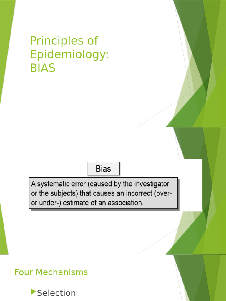Types of Bias in Epidemiology | PDF