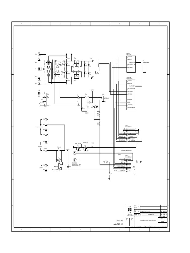 RCF 4pro 6001a Schematic | PDF